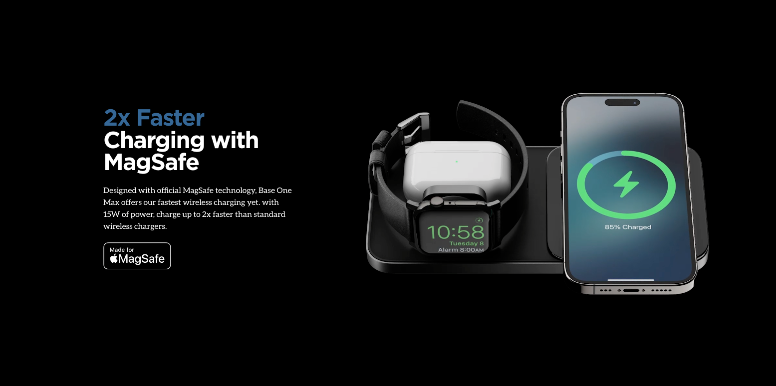 Base One Max 3 in 1 Magsafe Charger (1st generation) - FEVERGUY