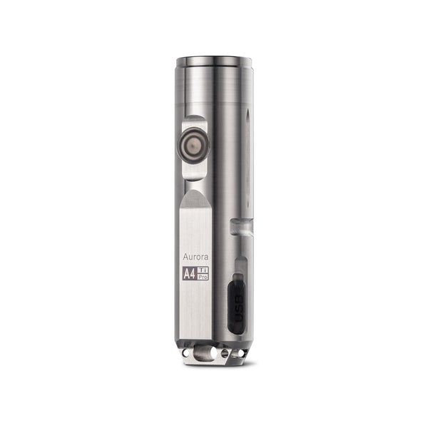 Aurora A4 Pro Titanium Keychain Flashlight (Old Version) - FEVERGUY